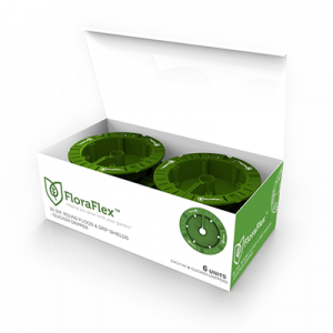 FLORAFLEX - 9"-12" ROUND FLOOD & DRIP SHIELD W/QUICKER DRIPPERS - 6 ...