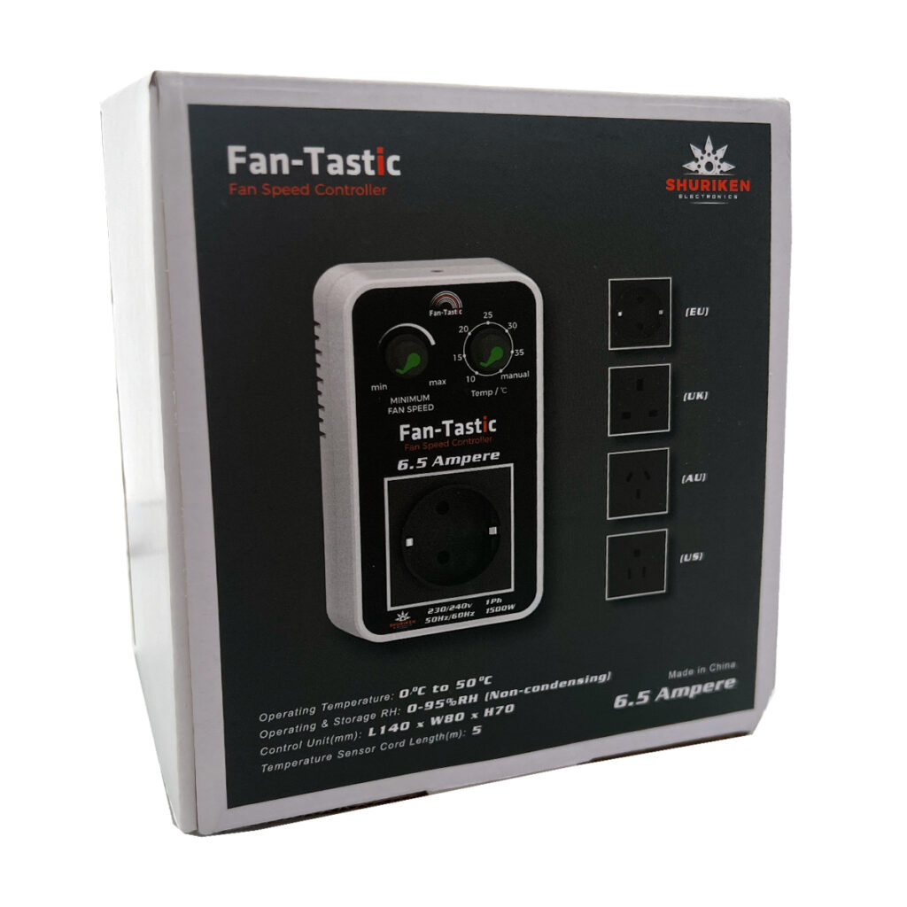 FAN-TASTIC 6.5AMP SINGLE CONTROLLER WITH PROBE - Stealth Garden