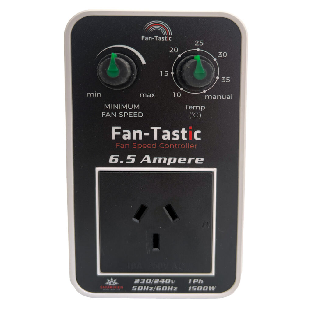 FAN-TASTIC 6.5AMP SINGLE CONTROLLER WITH PROBE - Stealth Garden